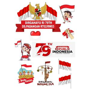 Jual -PROMO MERDEKA- Topper Tema KEMERDEKAAN RI Custom / Hiasan TUMPENG ...