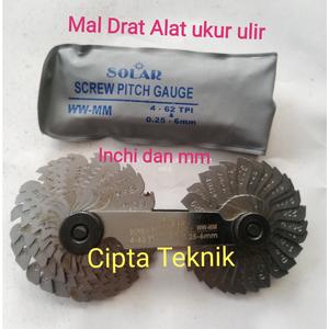 Jual Mal drat Ulir screw pitch gauge Solar - Jakarta Barat - Support ...