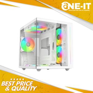 Jual Case PC ENLIGHT Z8 WHITE Micro ATX Mini Tower Casing Komputer 3 ...