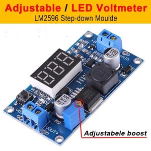Jual LM2596 Modul Voltmeter Step down DC-DC Adjustable Tegangan DC Buck - Kota Surabaya ...