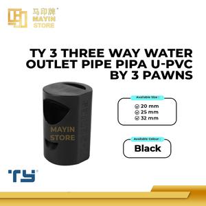 Promo TY 3 Three Way Water Outlet Pipa Pipe U–PVC by 3 Pawns - Black ...