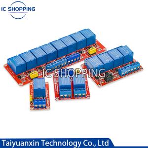 Jual 1 2 4 8 Channel 5V 12V Relay Module Board Shield with Optocoupler ...