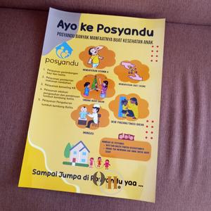 Jual Poster ayo ke posyandu - Poster kesehatan balita - Poster stunting ...