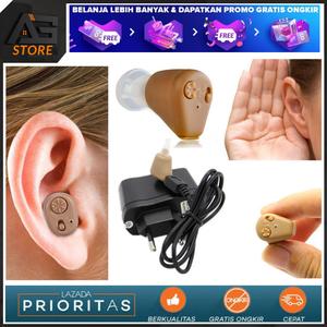 Jual Best Seller BERKUALITAS Alat Bantu Dengar Pengeras Suara Ear Hearing Aid Canggih + Charger ...