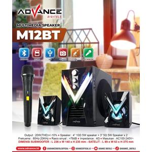 Jual Speaker Advance M12BT Stereo Bluetooth Xtra Bass Free Mic - Kota ...