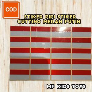 Jual Sticker Pipi Cutting Merah Putih Sticker Bendera Merah Putih HUT ...