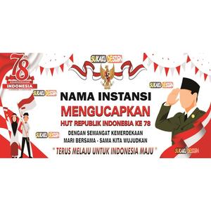 Jual Cod / Banner / Spanduk Hut Kemerdekaan Indonesia 77 Th / 17 ...