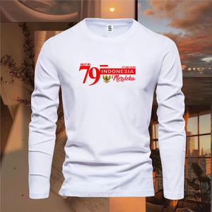 Jual Kaos Lengan Panjang 17 Agustus,Atasan 17 agustus 1945,Kaos HUT RI,Tersedia Ukuran M-L-XL ...