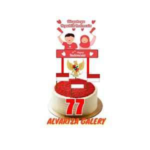Jual topper cake 17 agustus/independe day/Hut RI/kemerdekaan - Jakarta ...