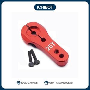Jual Merah 25T Standard Rocker Arm Servo Horn Steering Gear Metal MG995 ...