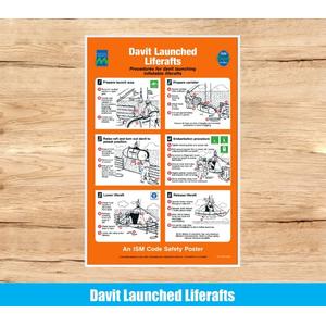 Jual STICKER POSTER IMO DAVIT LAUNCHED LIFERAFT SIGN WARNING SURABAYA ...