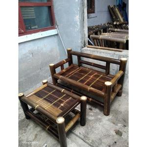 Jual bale mini plus meja bambu hitam, kursi teras, kursi tamu, kursi ...
