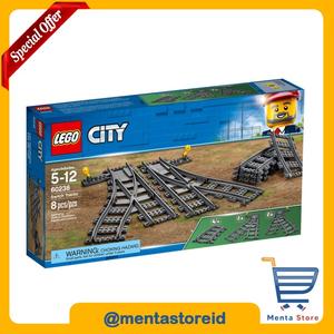 Jual LEGO 60238 City Switch Tracks Cargo Train Set Mainan Rel Kereta ...