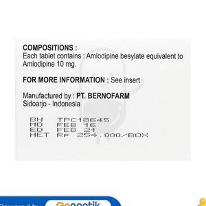 Jual AMLODIPINE BESILATE BERNOFARM 10 MG BOX 100 TABLET - Jakarta Timur ...