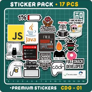 Jual STIKER LOGO CODING PROGRAM PROGRAMING STICKER IT KOMPUTER VINYL ...