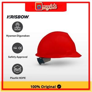 Jual krisbow brim helm keselamatan kerja hdpe - merah - Kota Surabaya ...