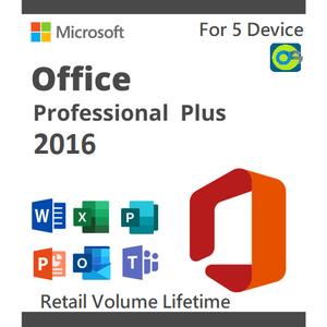 Jual Product Key Ms Office 2016 Pro Plus Retail Volume for 5 PC/Laptop ...
