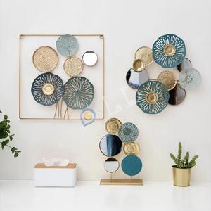 Jual Elegan Home & Dekorasi Dinding 3D / Hiasan Dinding Emas dari Besi / Hiasan Dinding Mewah ...