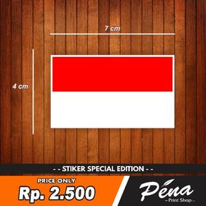Jual Sticker Stiker Bendera Merah Putih Bendera Indonesia - Kota ...
