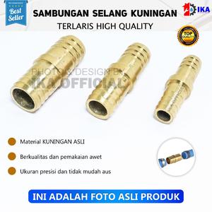 Jual Sambungan Selang Kuningan Asli . Fitting Nepel Kuningan Size 1/2 ...