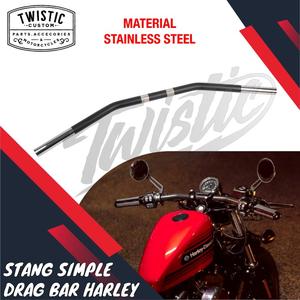 Jual New! Stang Motor Simple Drag Bar Motor Harley Sportster 48 883 ...