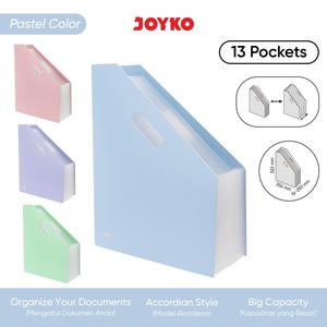 Jual JOYKO Expanding File Map Organizer EF-12 13 Pockets - Pastel Blue ...
