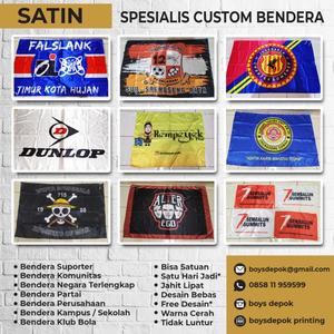 Jual Custom Bendera, Giant Flag, Spanduk, Baliho, Umbul-Umbul Bahan ...