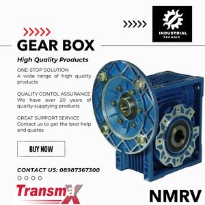Jual Gearbox worm gear Transmax NMRV 063 RATIO 1:7.5 - 1:100 GEAR BOX ...
