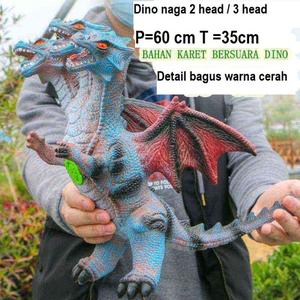 Jual mainan dinosauru jumbo monster naga kepala 3 dinosaurus sayap ...