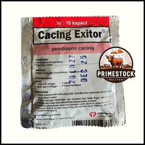 Jual Cacing Exitor - Pembasmi Cacing Gilik pada Ayam (Sachet isi 10 ...
