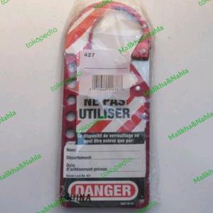 Jual Master Lock 427Red Safety Loto (LockOut TagOut) Labe Snap-on Hasp ...