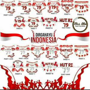 Jual READY PAKET DEKORASI HUT RI / PAKET DEKORASI DIRGAHAYU / PAKET ...