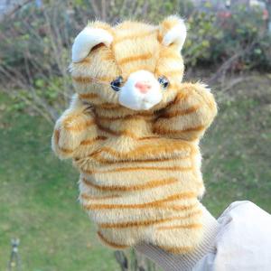 Jual NEW 25cm Animal Hand Puppet Cat Plush Toys Baby Educational Hand ...