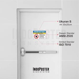 Jual NNW STIKER LABEL SAFETY SIGN RAMBU K3 ANSI AREA TERBATAS DILARANG ...