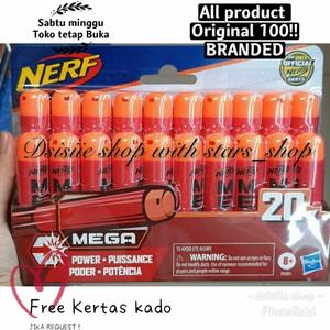 Jual KUYY REFFIL NERF MEGA DARTS ORIGINAL HASBRO / ISI PELURU NERF ...