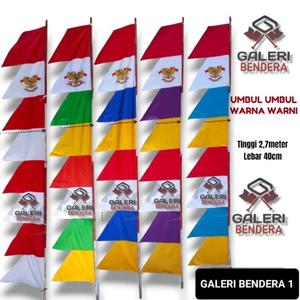Jual Limited Edition Isi 20 Bendera Umbul Umbul 17 Agustus Warna Warni ...