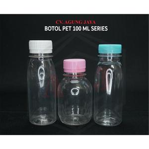 Jual Botol Bulat 100 Ml/Botol Plastik/Botol Jelly/Botol Jus/Botol ...