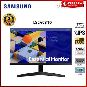 Jual Monitor Samsung LS24C310 Pengganti S24R350 24" IPS 75hz HDMI VGA ...