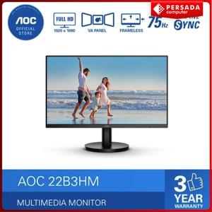 Jual Monitor AOC 22B3HM 22" LED VA FHD 75Hz Ultra-Slim - TANPA KAYU ...