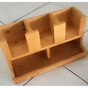 Jual NEW Rak Paper Cup Kayu/Rak Kertas Holder Kayu/Rak Kayu Gelas ...