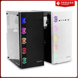 Jual Casing Gaming Raptor 1621 White With LED Strip RGB - Casing Gaming ...