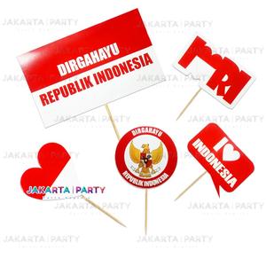 Jual Cake Topper Hut Ri / Topper Cake / Topper Cup Cake / Cake Topper ...