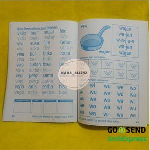 Jual Buku Belajar Menulis Huruf dan Kata untuk Anak PAUD TK dan Pra SD ...