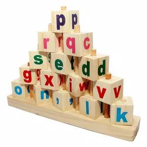 Jual MAINAN EDUKASI ANAK KAYU | BALOK HURUF NATURAL KAYU PINUS | APE ...