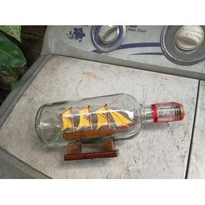 Jual miniatur mini atur perahu diecast kapal dalam botol pajangan ...