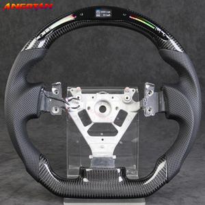 Jual Carbon Fiber Perforated Leather Steering Wheel With LED Fit For ...