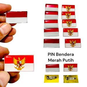 Jual Pin Bros Merah Putih Emblem Lencana Lambang Bendera Garuda Merah ...