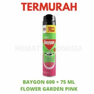 Jual Baygon Spray 600ml 75ml pink flower garden - Jakarta Selatan ...
