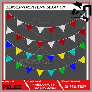 Jual Bendera Segitiga Renteng Panjang 5meter - Full Warna - Jakarta ...