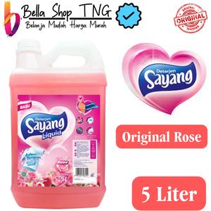 Jual Sayang Liquid Detergent Cair Original Rose Jerigen 5 Liter ...